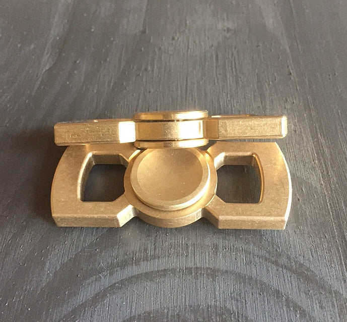 Brass premium fidget spinner by Rotobow – Fidget Gear
